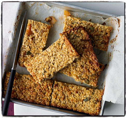 Marathon energy food - sesame, oat and apricot bars | Sainsbury's Magazine