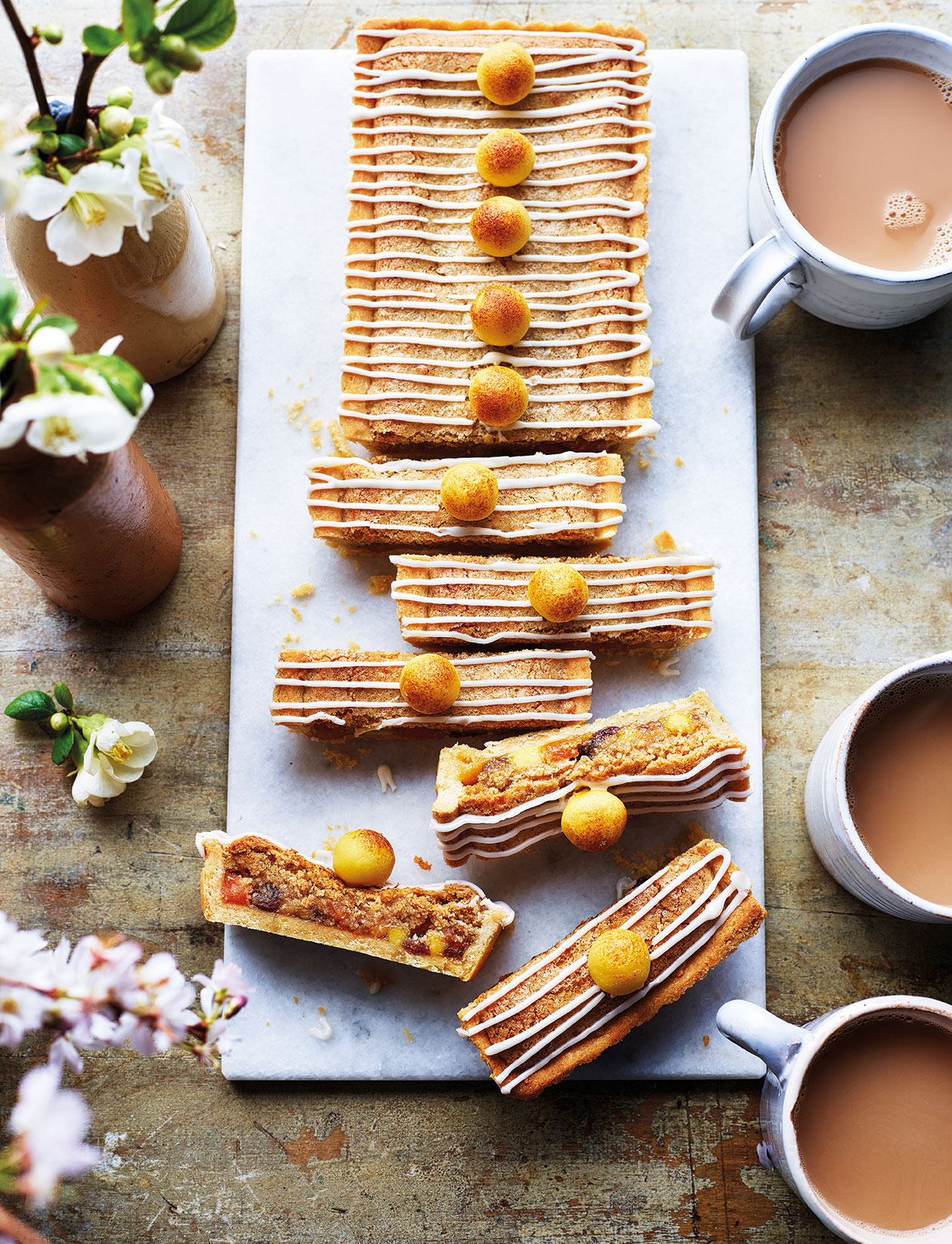 Simnel slice tart recipe | Sainsbury`s Magazine