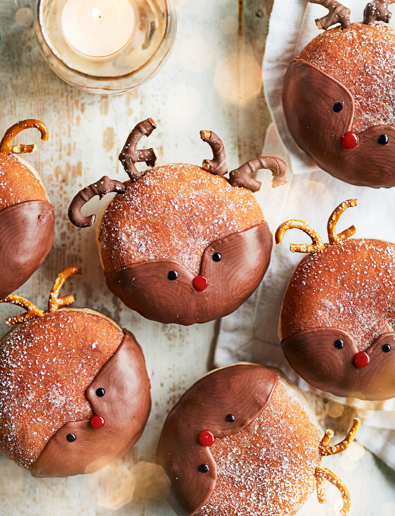 Reindeer doughnuts recipe | Sainsbury`s Magazine