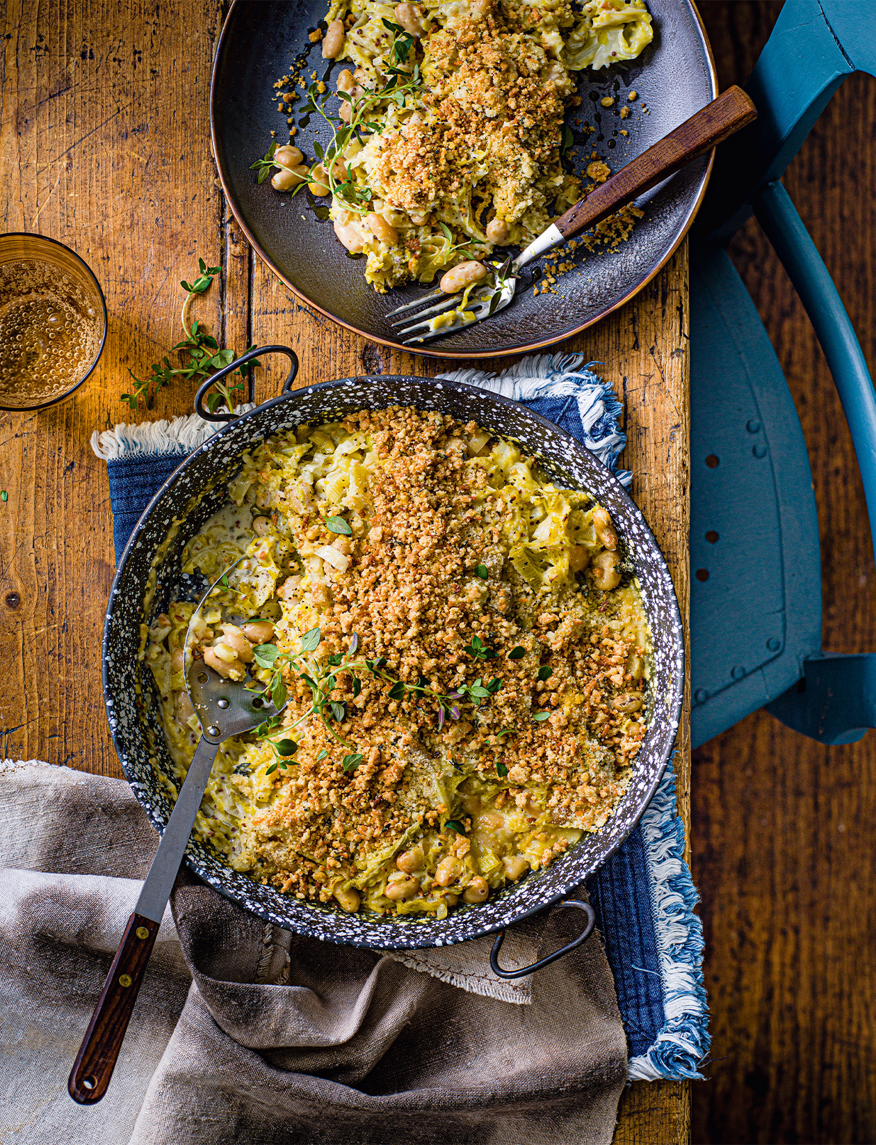 Winter vegetable and bean crumble recipe | Sainsbury`s Magazine