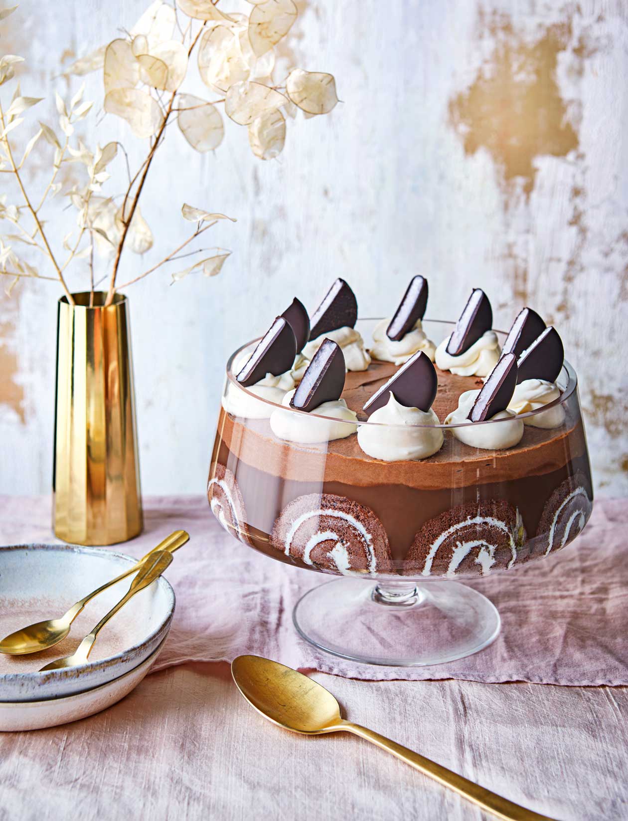 Mint chocolate trifle recipe | Sainsbury`s Magazine