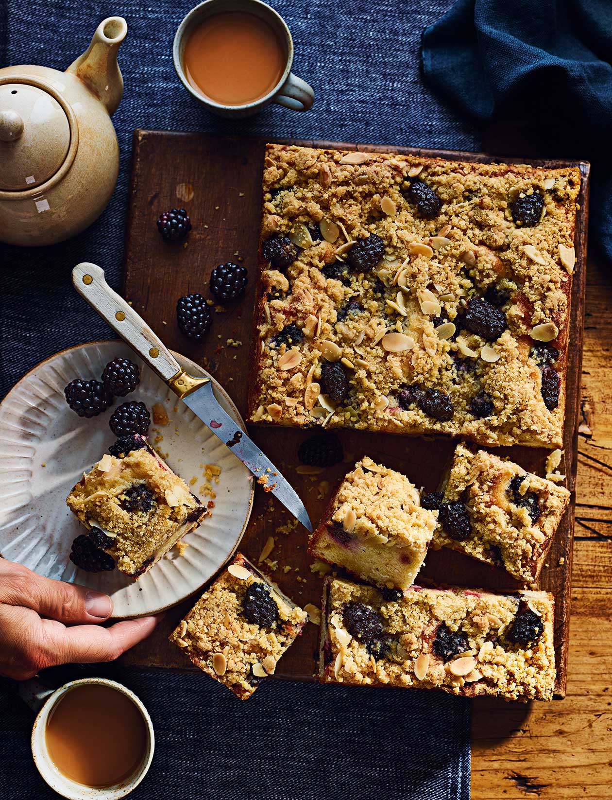 Bramble streusel cake recipe | Sainsbury`s Magazine