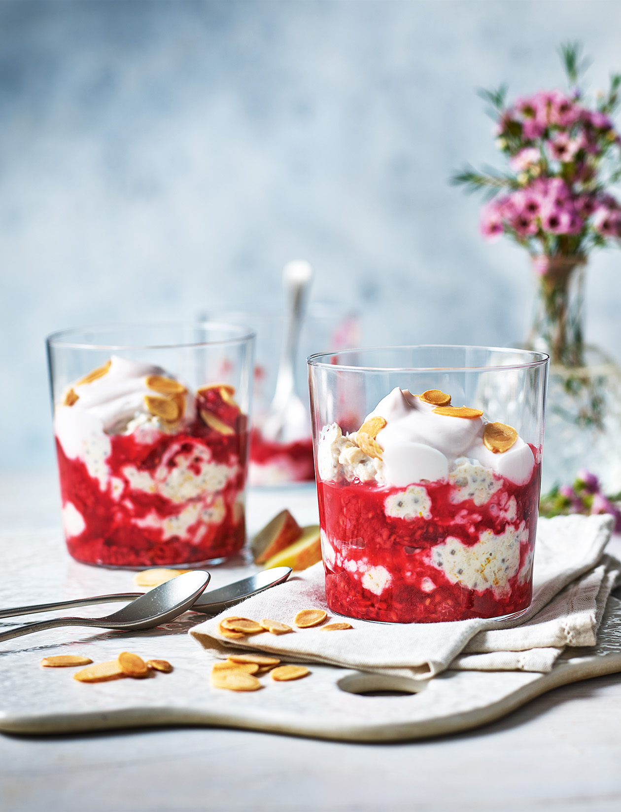 Sponsored: Raspberry ripple overnight oats | Sainsbury`s Magazine