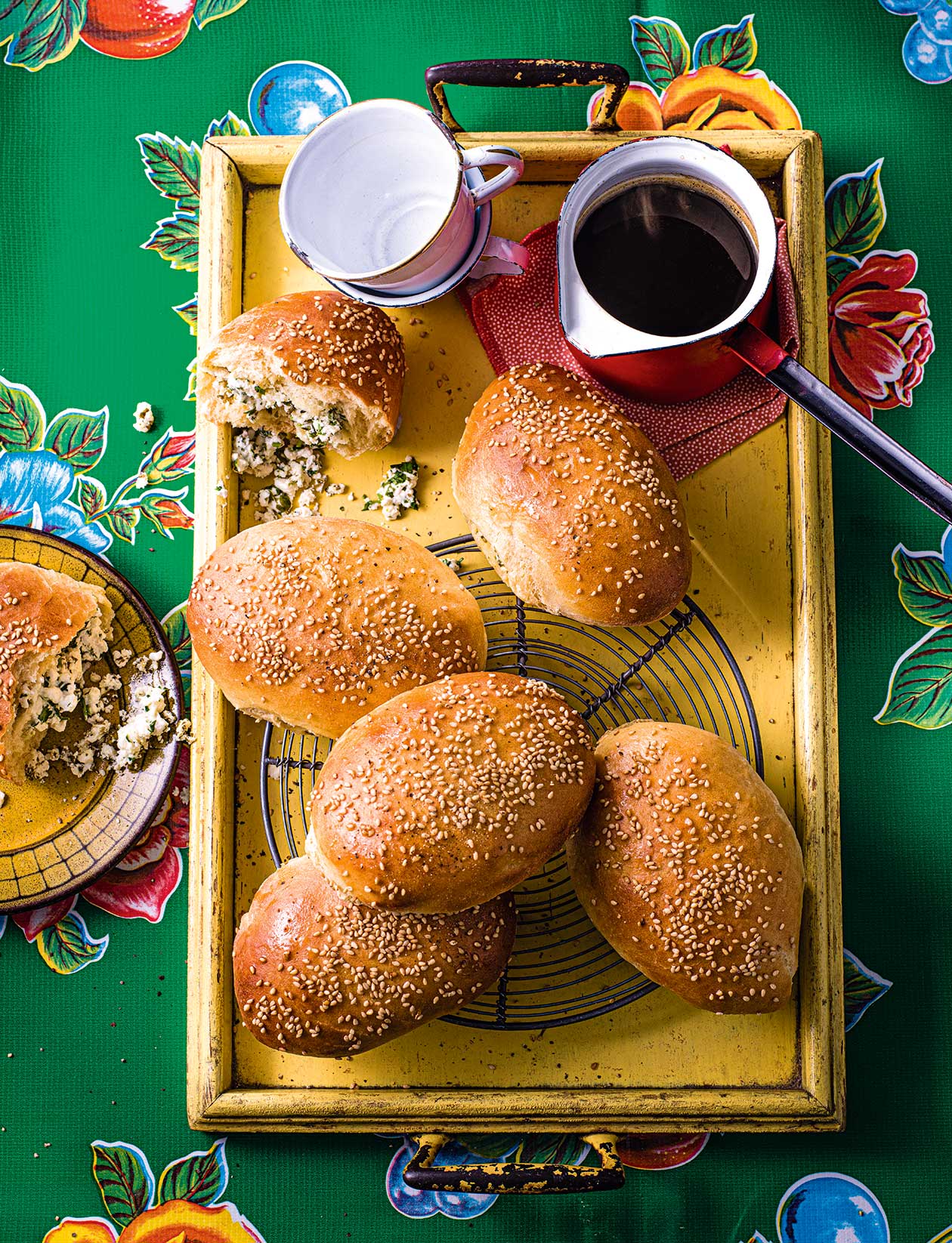 Feta and parsley pogaca recipe | Sainsbury`s Magazine