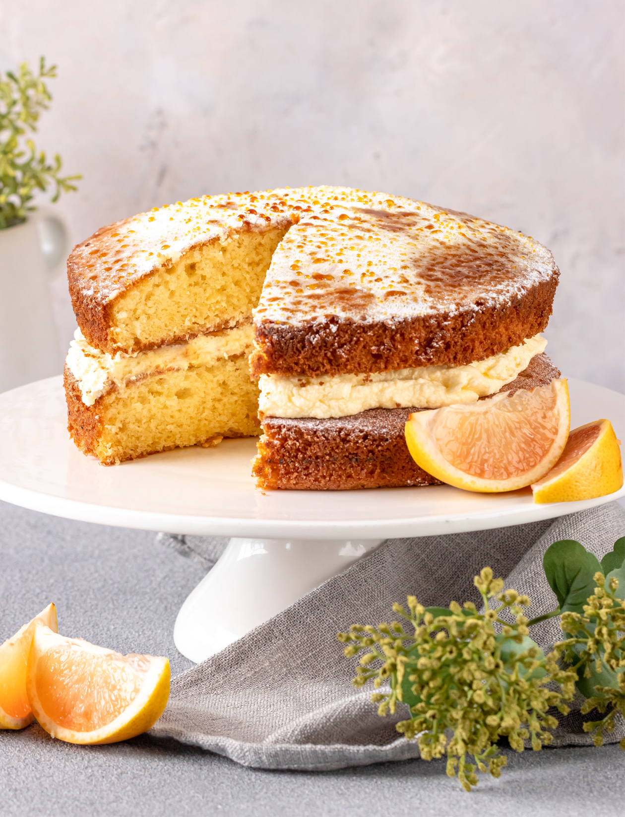 Sponsored: Florida Grapefruit & marmalade Victoria sponge | Sainsbury`s ...