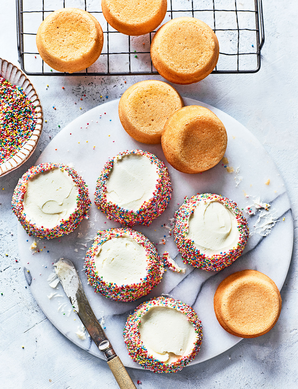 Pride mini cakes recipe | Sainsbury`s Magazine