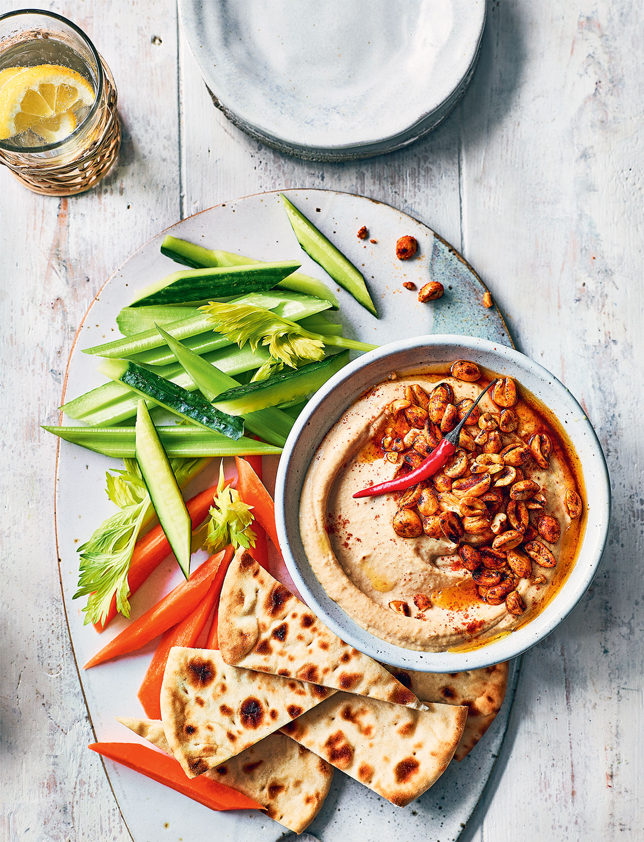 Spicy peanut houmous recipe | Sainsbury`s Magazine