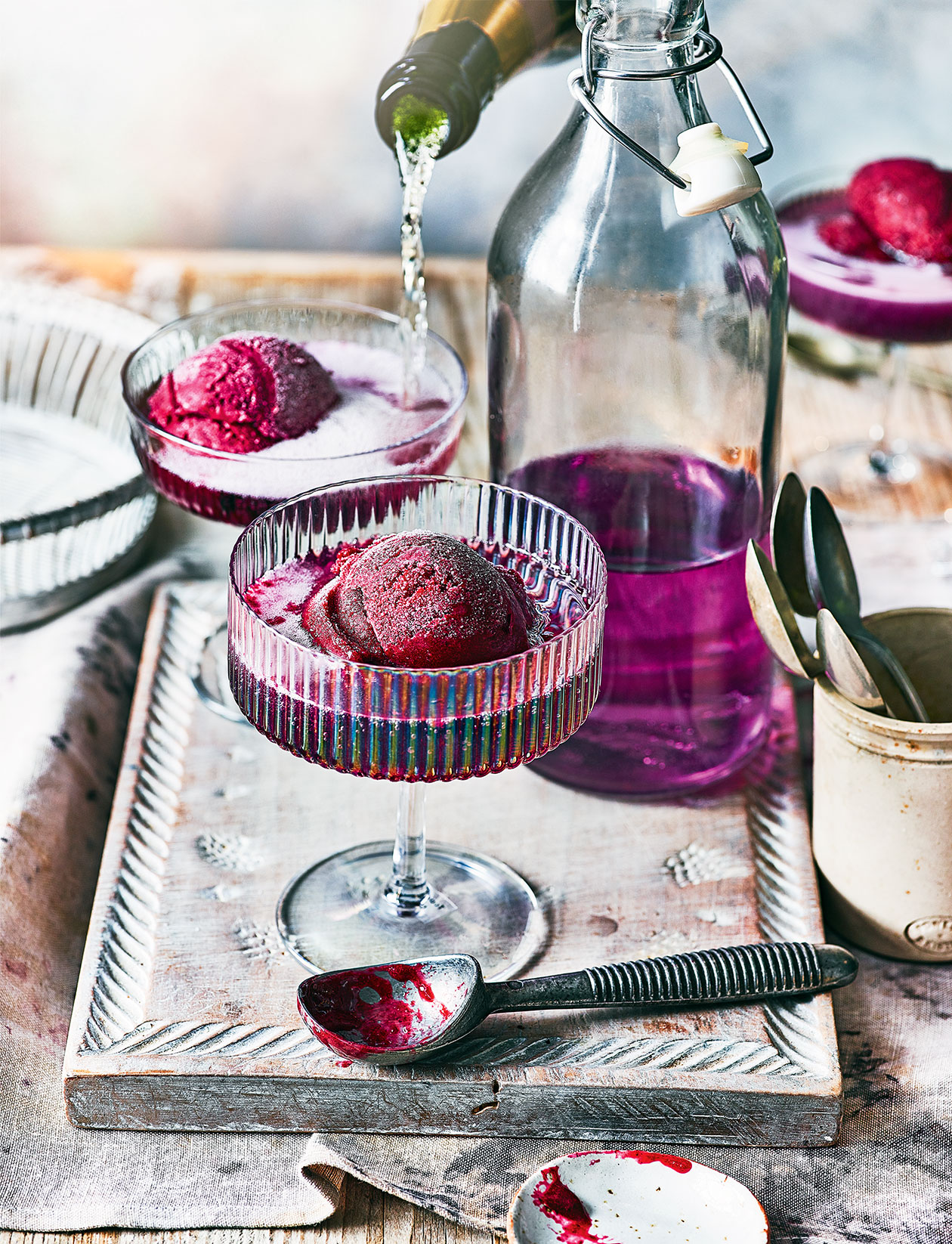 Blackcurrant and thyme summer royale recipe | Sainsbury`s Magazine