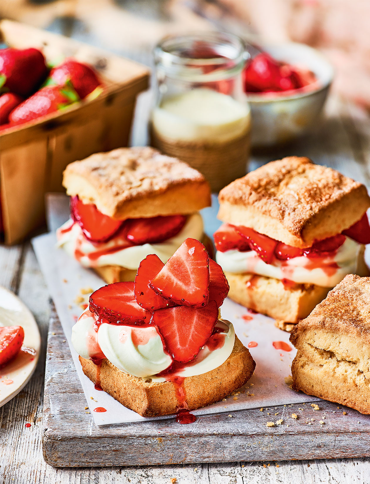Strawberry shortcakes recipe | Sainsbury`s Magazine