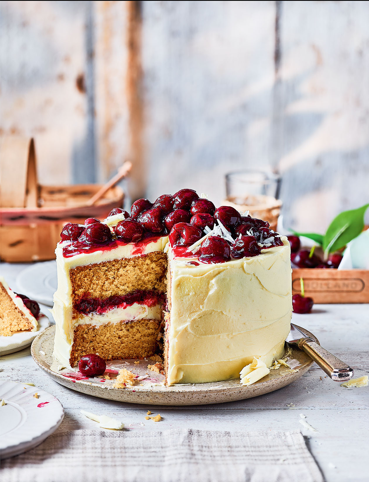 White forest gateau recipe | Sainsbury`s Magazine