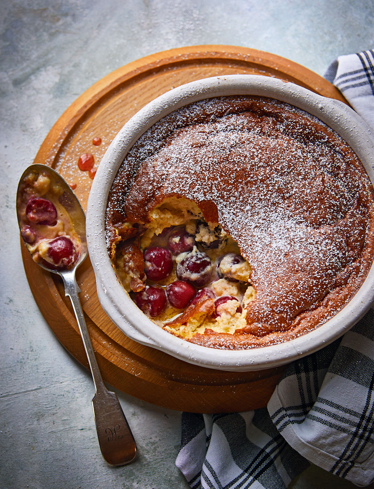 Kentish cherry batter pudding recipe | Sainsbury`s Magazine