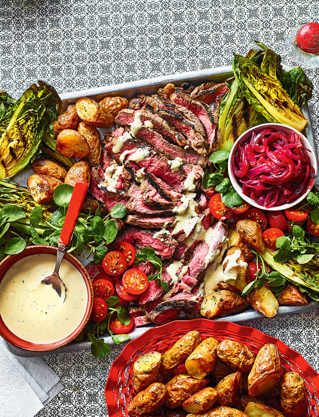 'The high steaks' sharing board recipe | Sainsbury`s Magazine