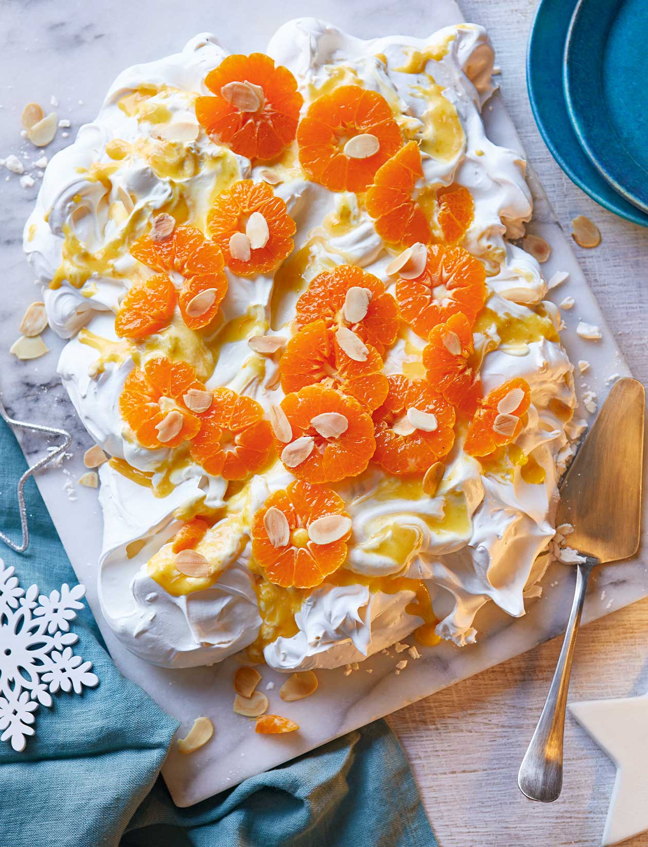 Clementine and Earl Grey pavlova recipe | Sainsbury`s Magazine
