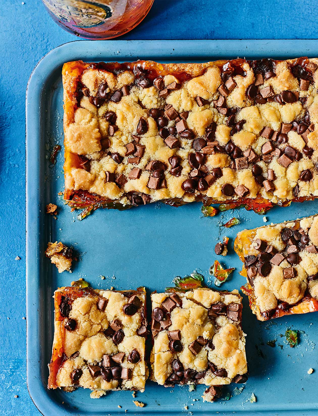 'Jaffa' shortbread crumble bars recipe | Sainsbury`s Magazine