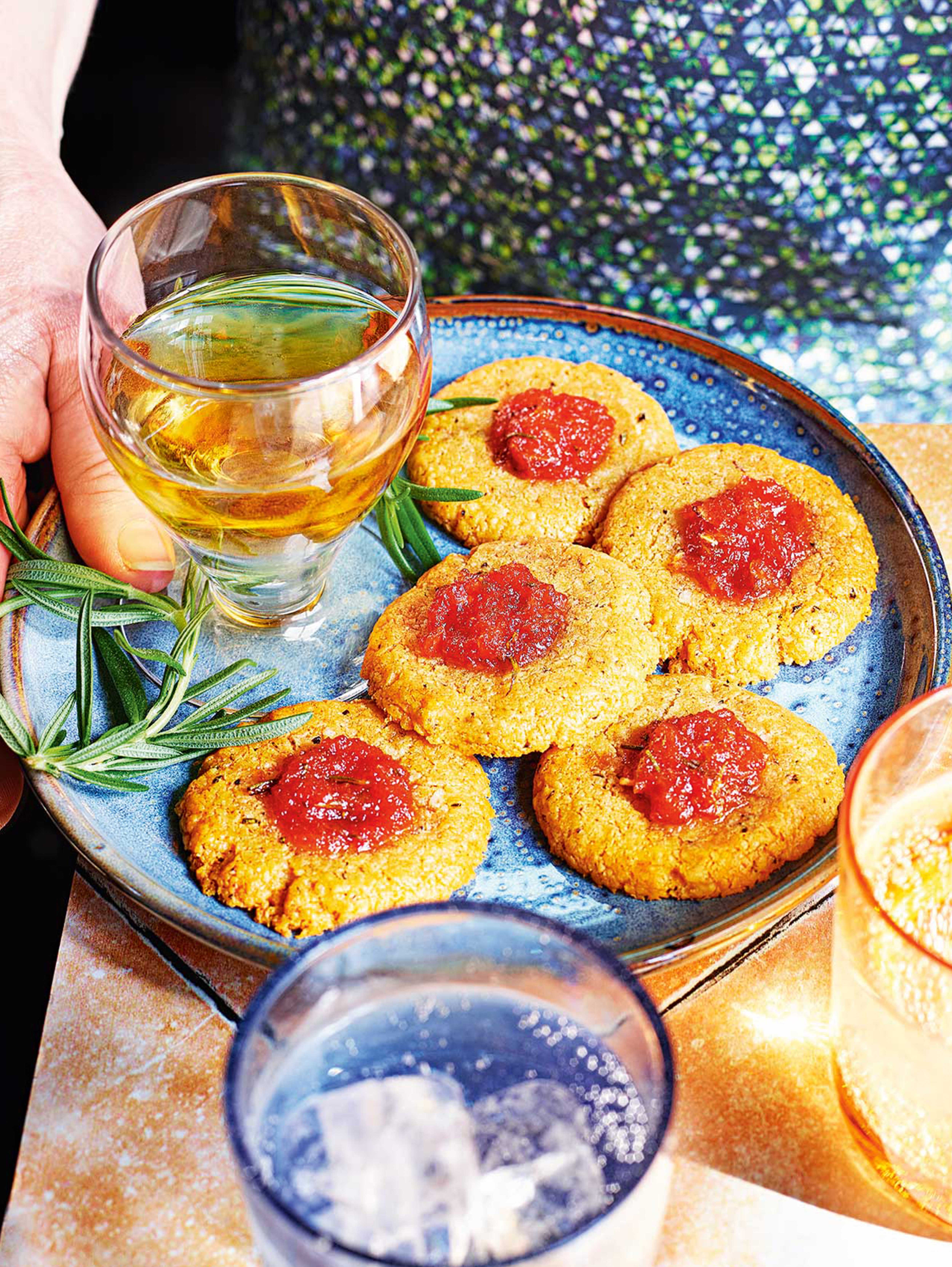 Cheesy biscuits with red pepper relish recipes | Sainsbury`s Magazine