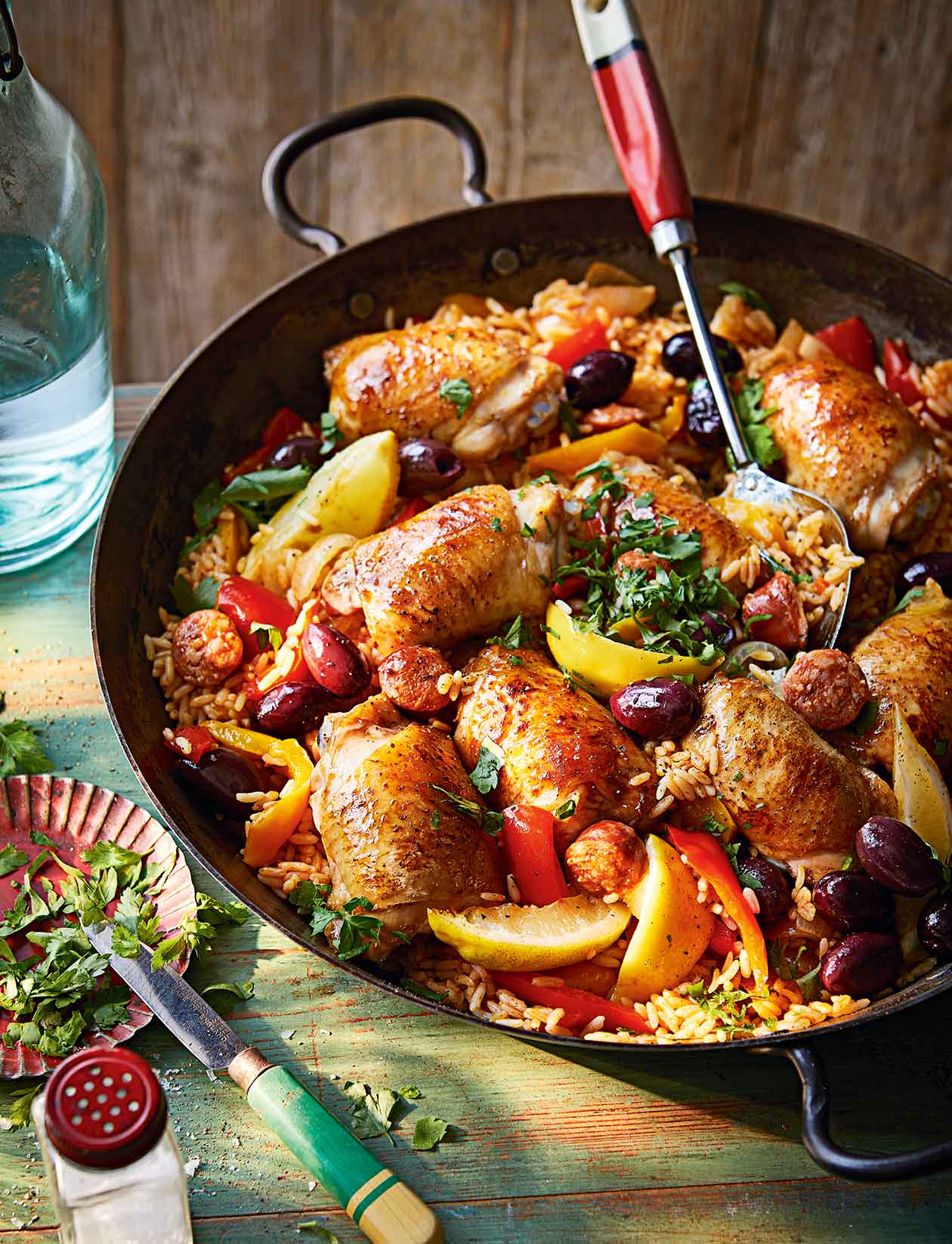 Spanish-style chicken and rice one-pot recipe | Sainsbury`s Magazine