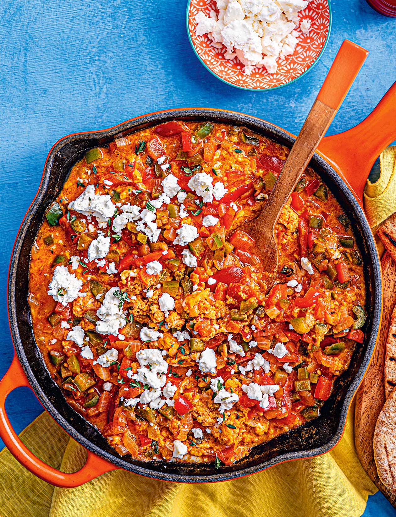 Turkish-style menemen with feta recipe | Sainsbury`s Magazine