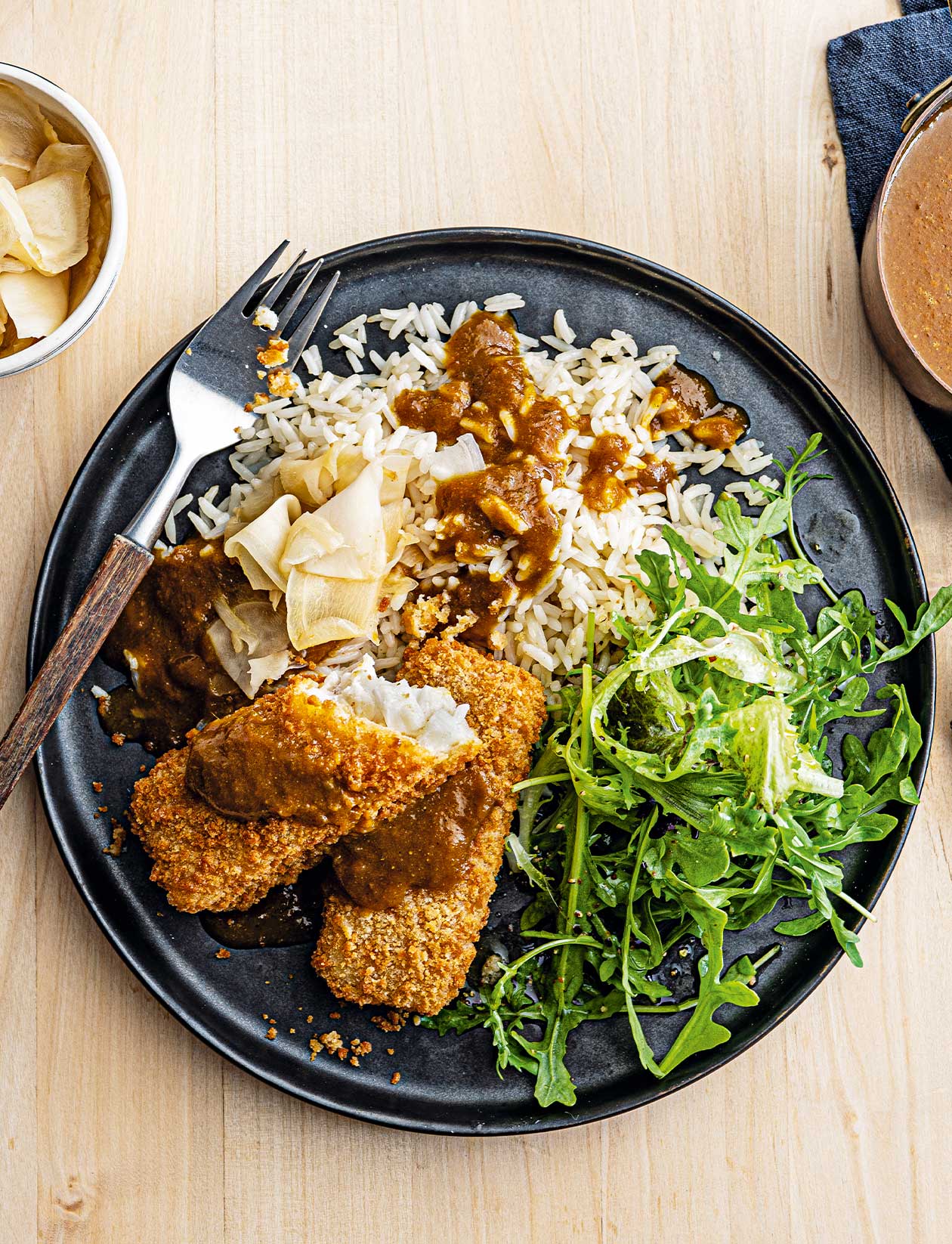 Fish finger katsu recipe | Sainsbury`s Magazine