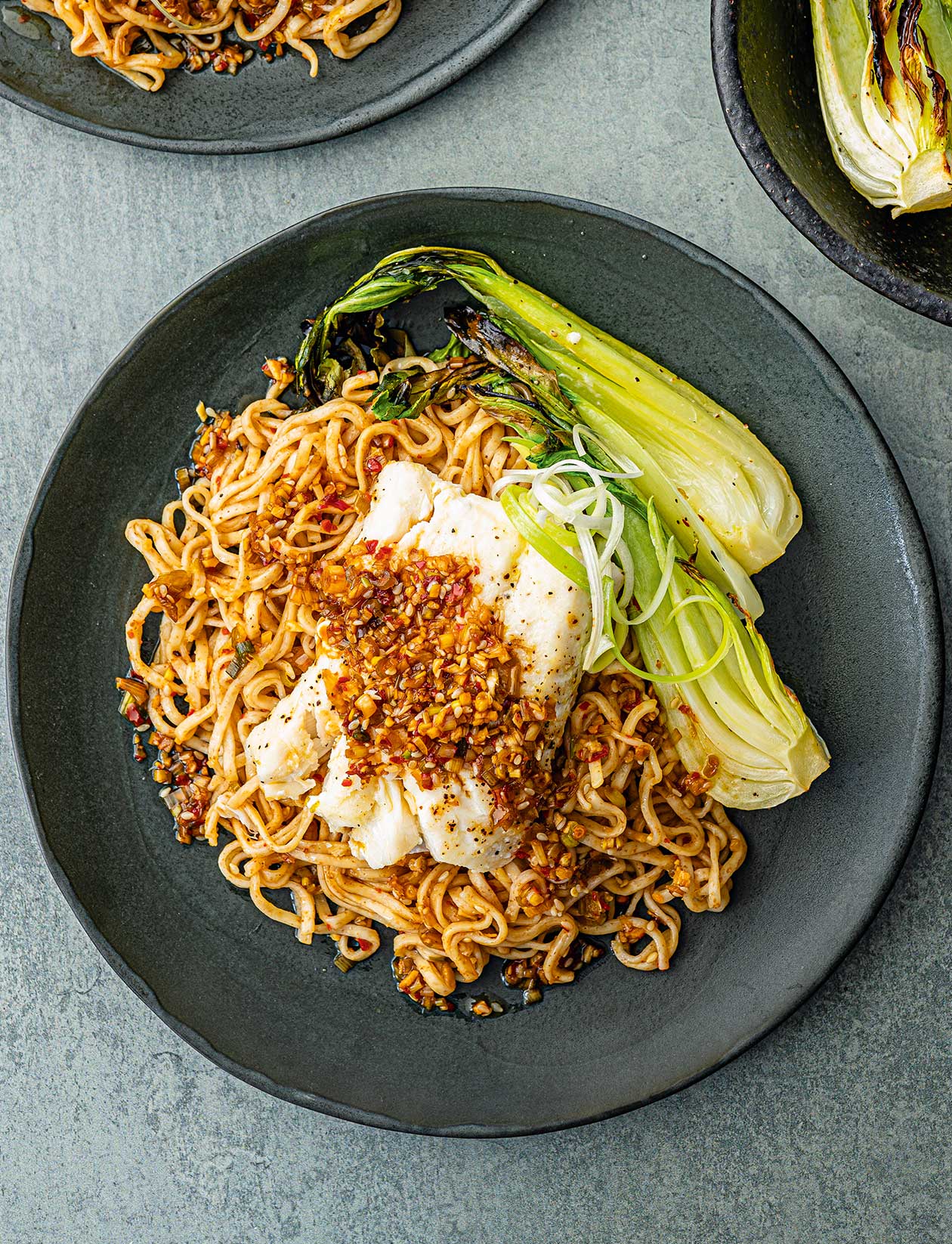 Roasted cod with sizzled ginger and chilli sauce recipe | Sainsbury`s ...