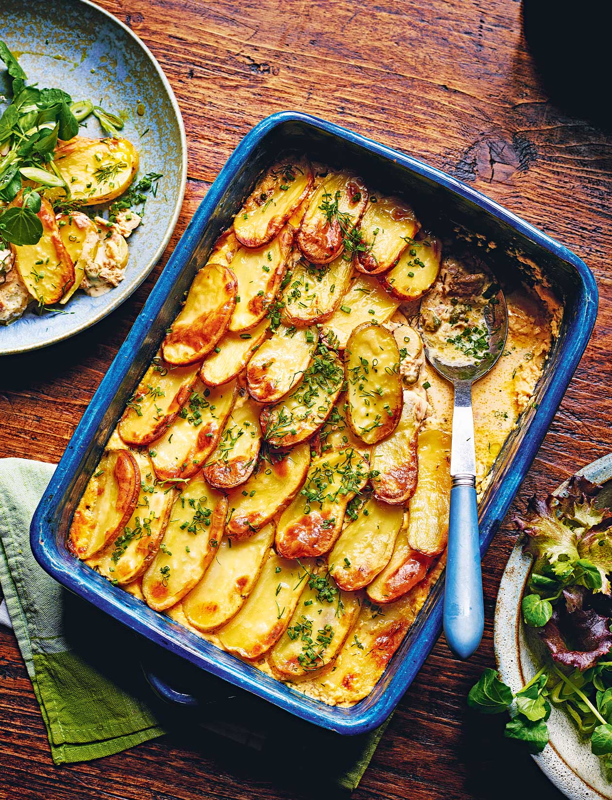 Tuna, potato and dill bake recipe | Sainsbury`s Magazine