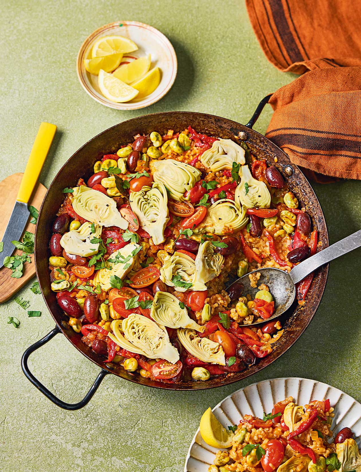 Artichoke paella recipe | Sainsbury`s Magazine