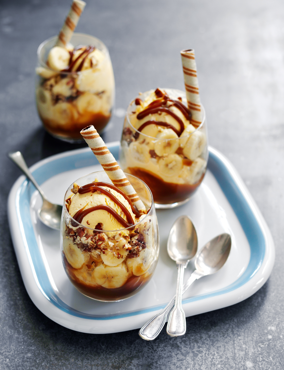 Banoffee sundaes | Sainsbury`s Magazine