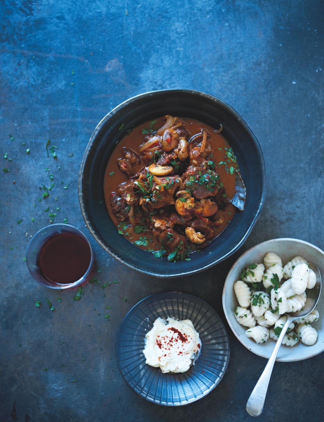 Goulash with gnocchi and soured cream | Sainsbury`s Magazine