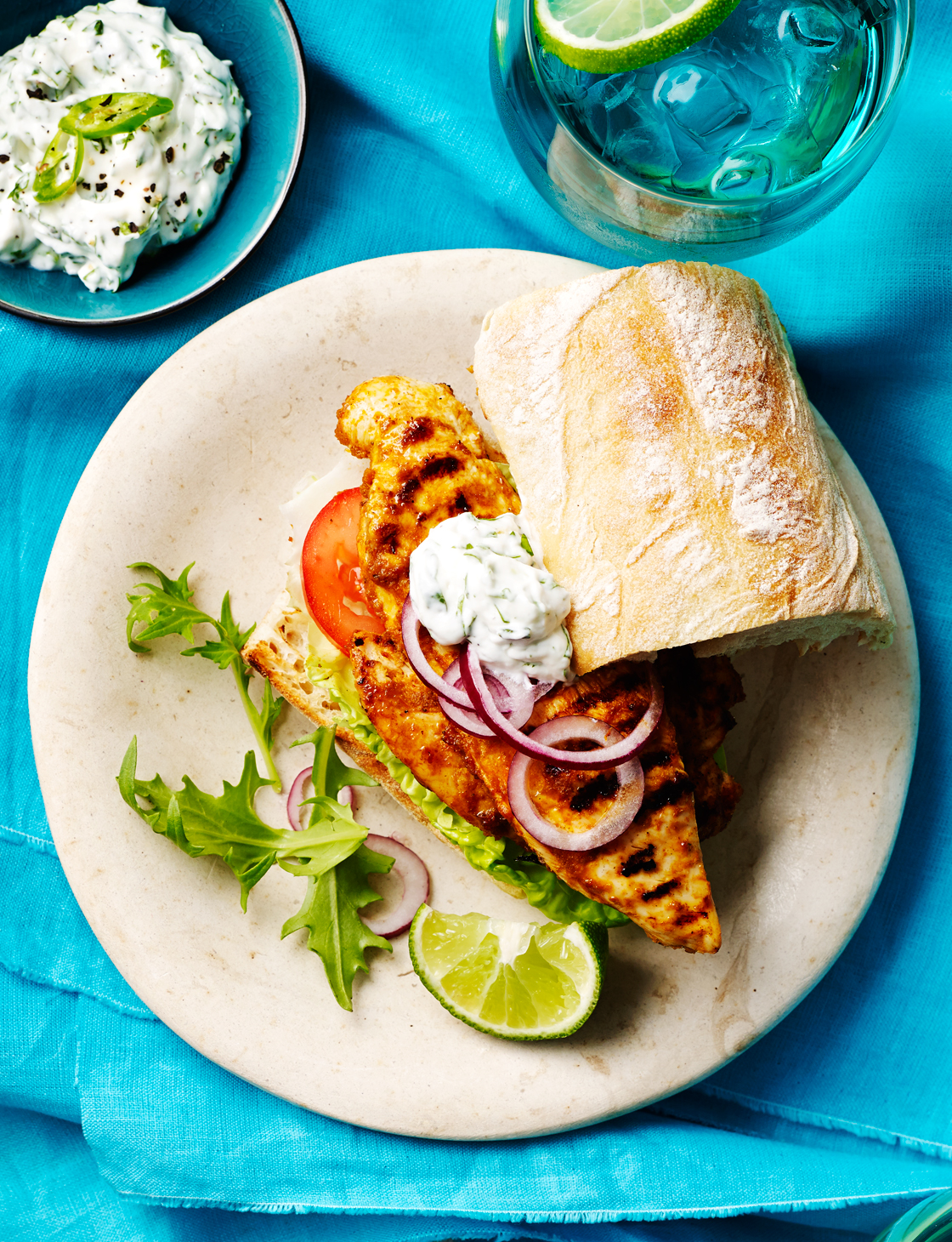Anjum Anand's Indian-style chicken burgers | Sainsbury`s Magazine
