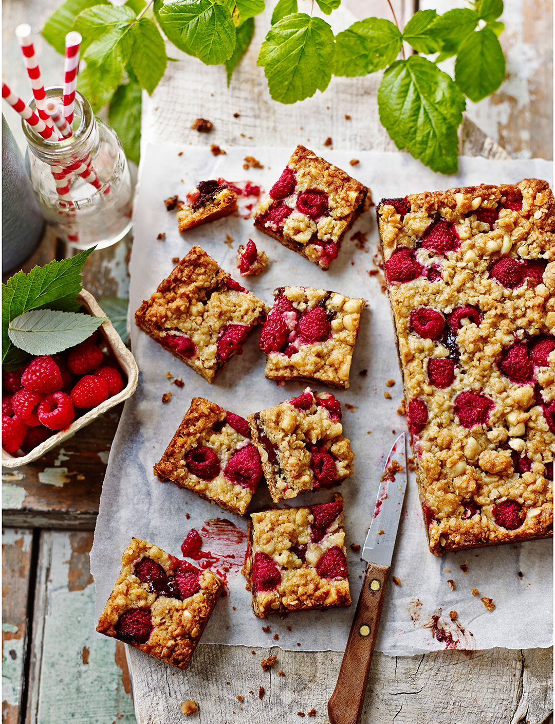 Chocolate, raspberry and roasted hazelnut oaties | Sainsbury`s Magazine