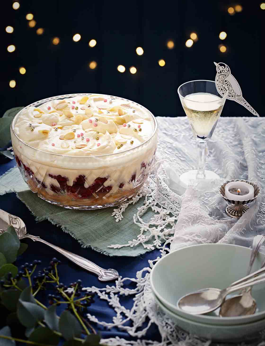 Boozy raspberry lemon trifle | Sainsbury`s Magazine