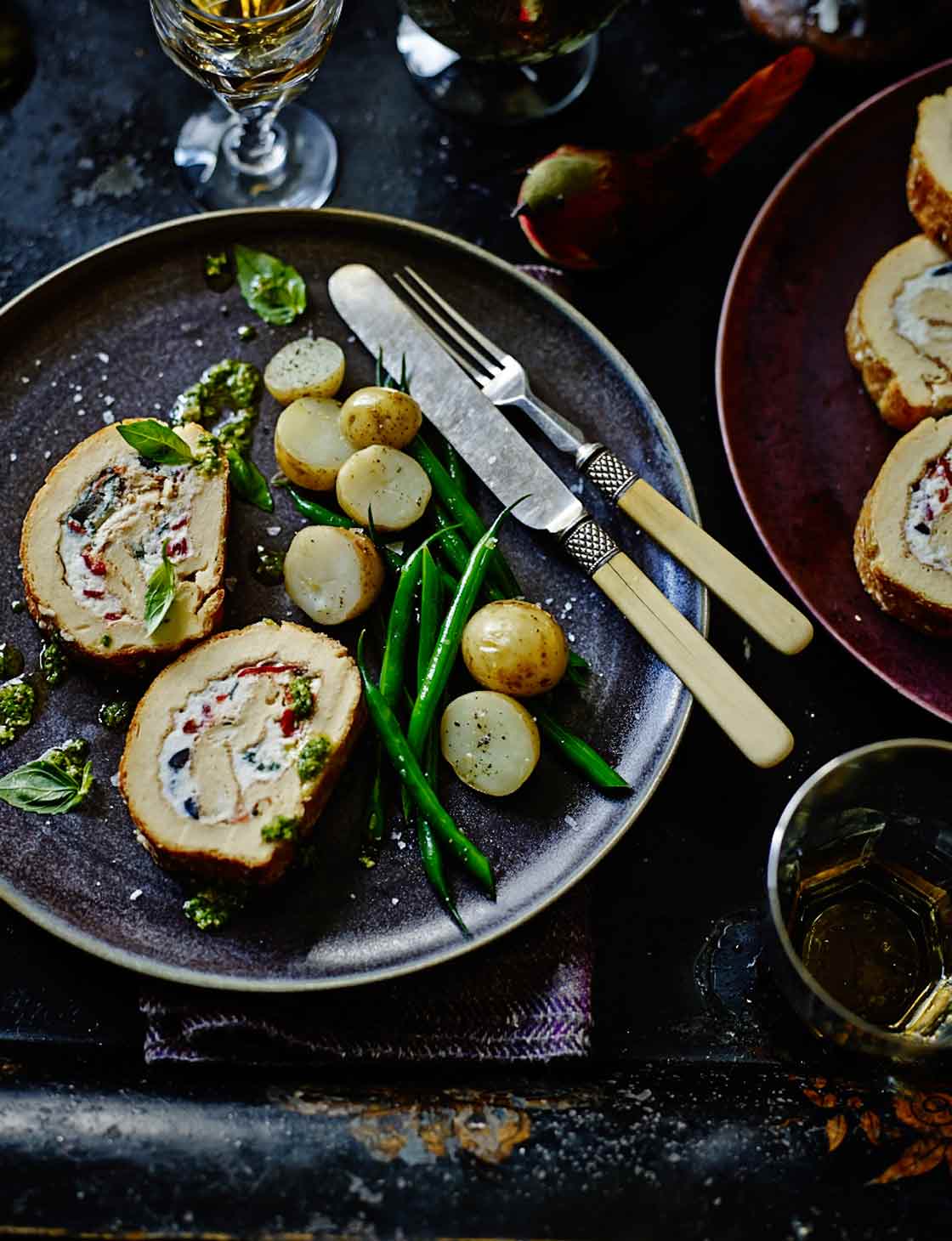Three-cheese roulade with piquante peppers and olives | Sainsbury`s ...