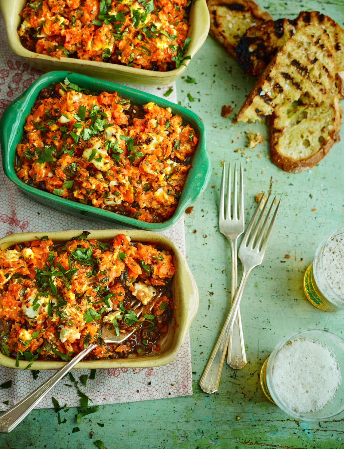 Spiced veggie shepherd’s pies | Sainsbury`s Magazine