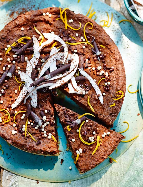 Chocolate, coconut and orange torte | Sainsbury`s Magazine