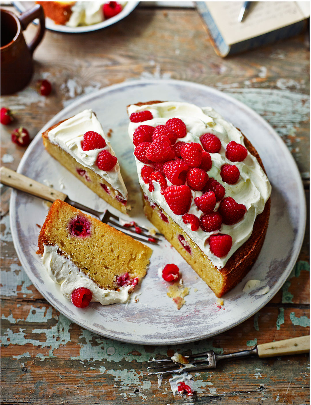 Raspberry Sauternes cake with Chantilly cream | Sainsbury`s Magazine