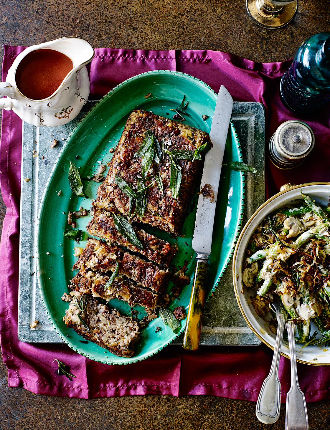 Savoury parsnip and pecan slice recipe | Sainsbury`s Magazine