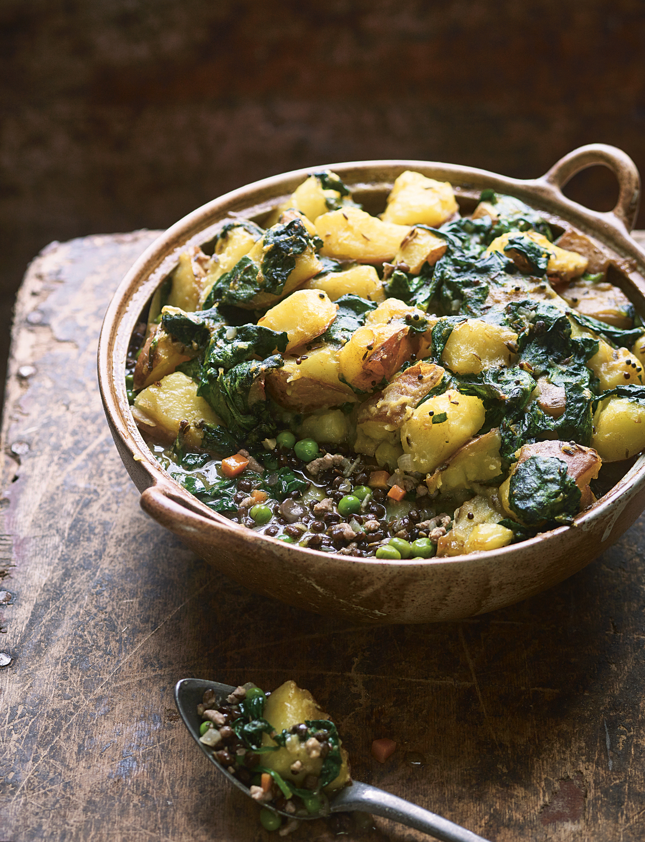 Shepherd's Pie sag aloo recipe | Sainsbury`s Magazine