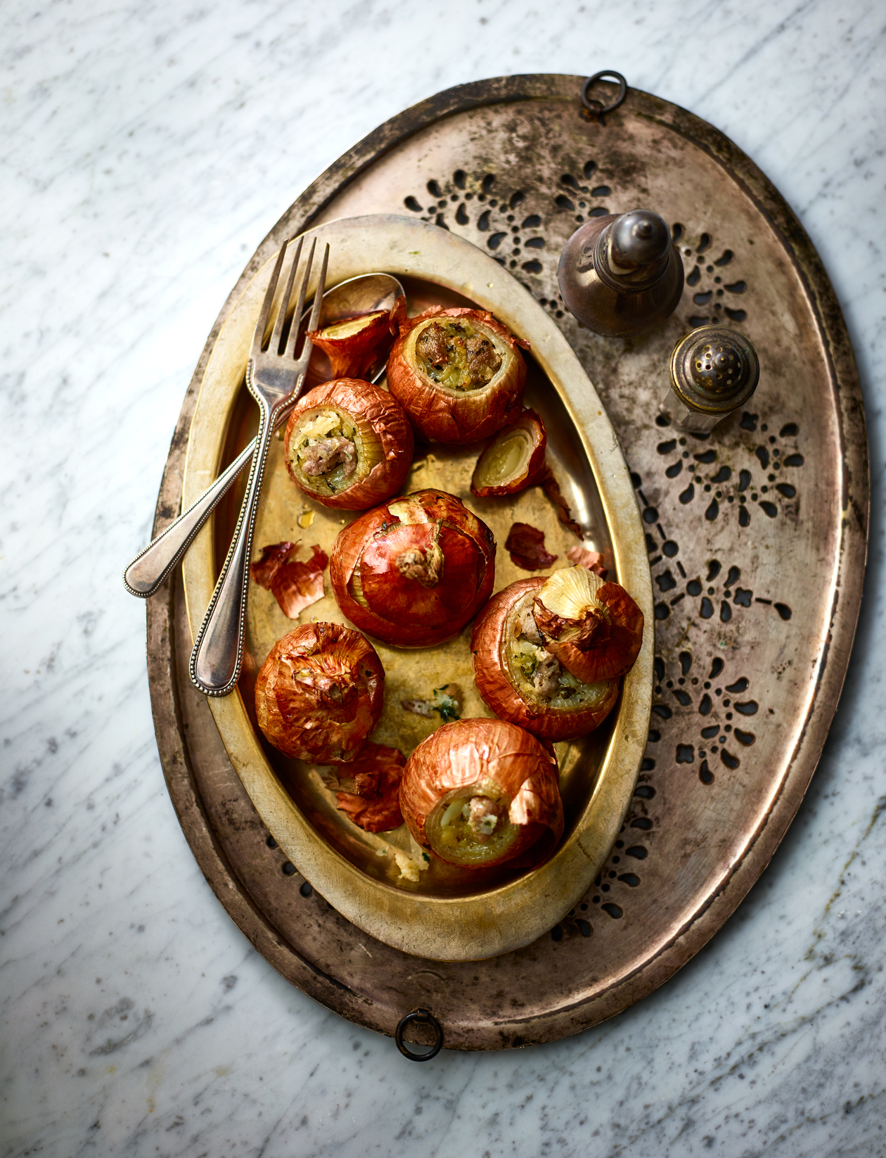 Baked stuffed onions recipe | Sainsbury`s Magazine