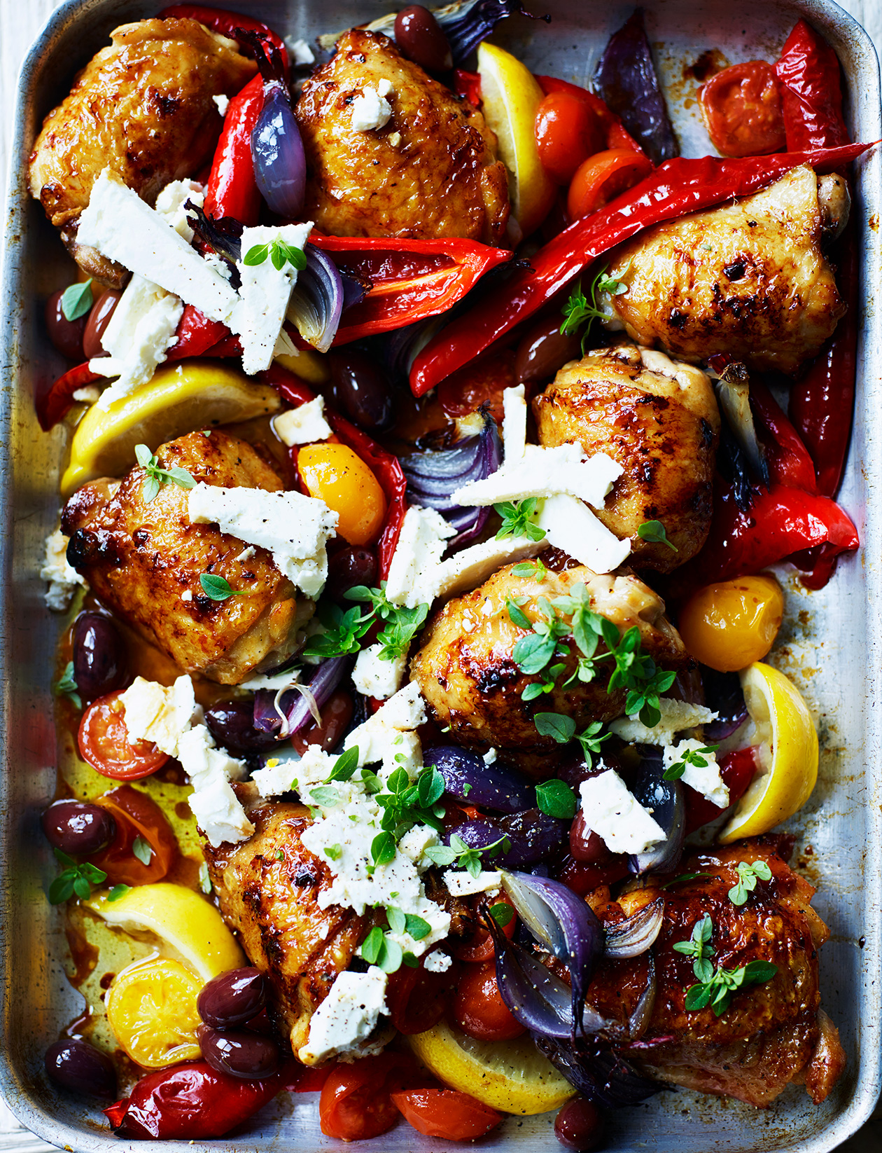 Greek Chicken Traybake Sainsbury s Magazine Greek Chicken Traybake Sainsbury s Magazine