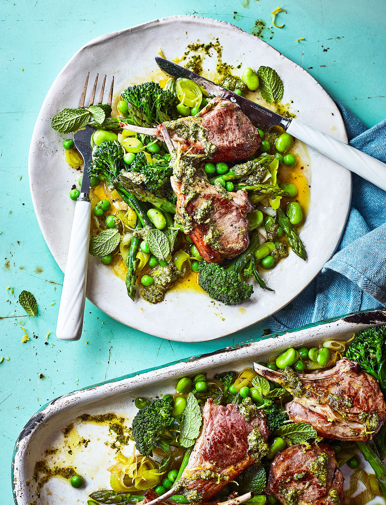 Lamb chop traybake recipe | Sainsbury`s Magazine