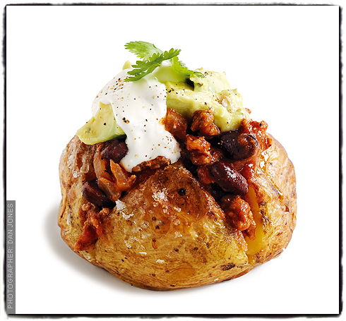Bonfire night chilli jacket potatoes | Sainsbury's Magazine