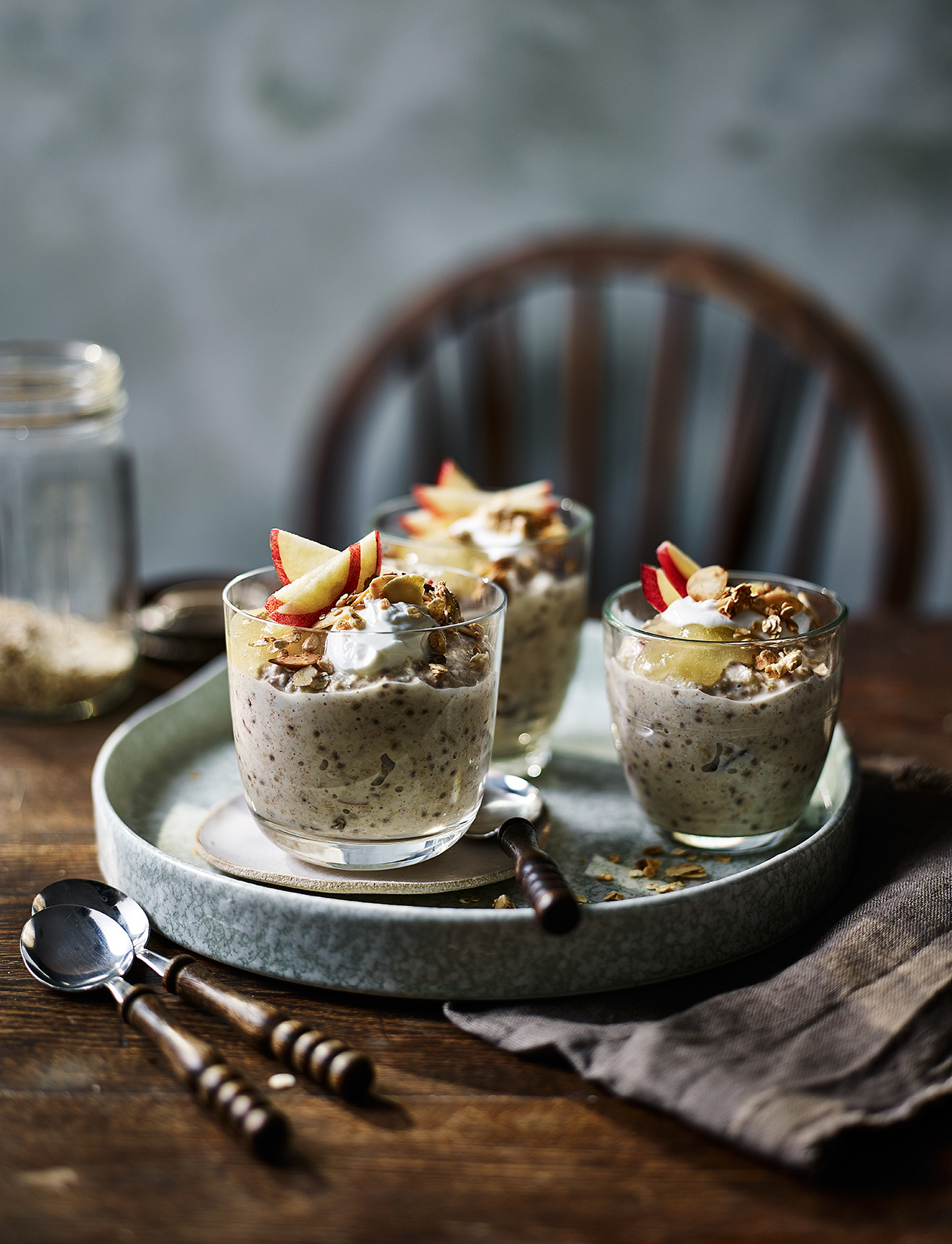 Apple crumble overnight oats recipe | Sainsbury`s Magazine