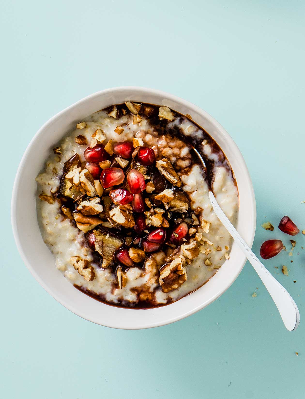 Porridge with dates and pecans recipe | Sainsbury`s Magazine