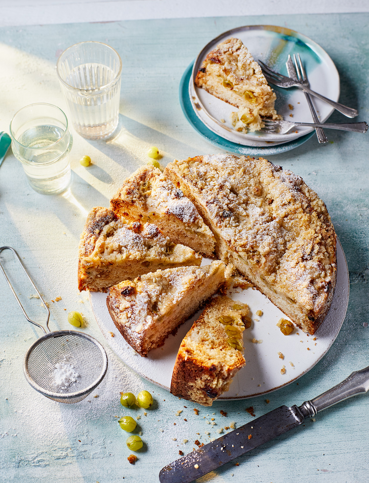 Gooseberry crumble cake recipe | Sainsbury`s Magazine