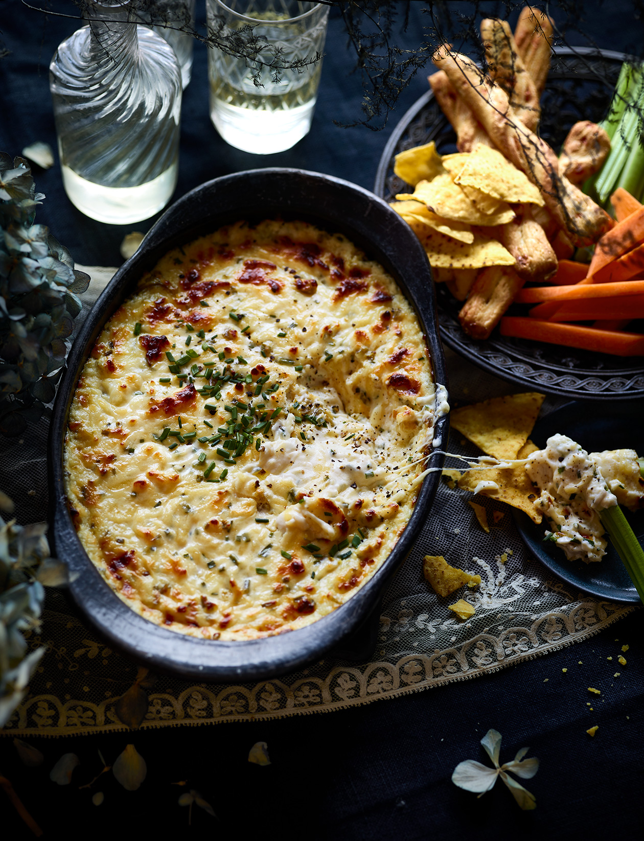 Baked cheesy chilli dip recipe | Sainsbury`s Magazine