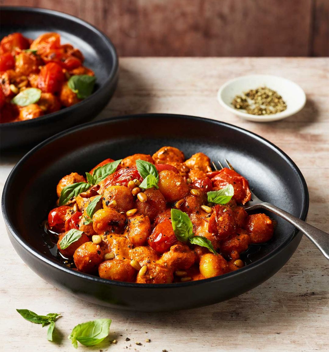 Smoky red pepper gnocchi recipe | Sainsbury`s Magazine