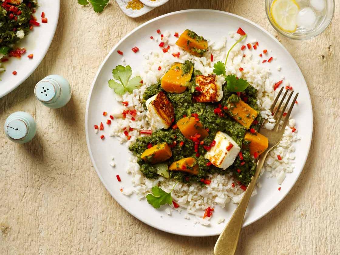 Palak Paneer With Rice