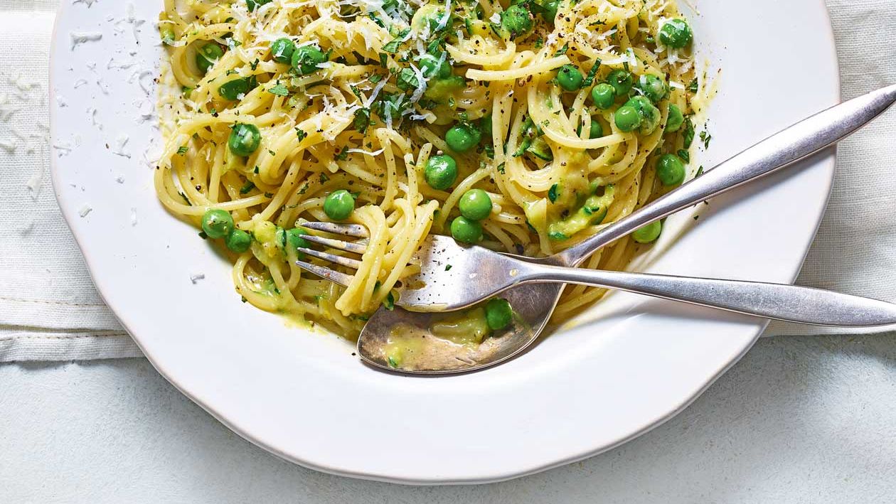 Gumbo | Minted Pea and Lemon Carbonara