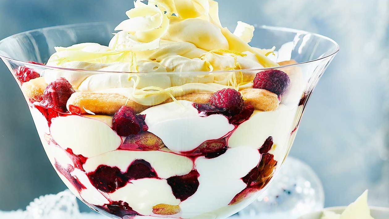 Gumbo | White Chocolate, Raspberry and Limoncello Trifle