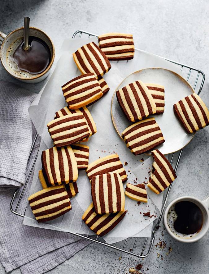 Striped shortbread recipe | Sainsbury's Magazine